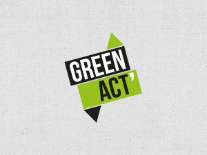 Logotype Green Act' | Achbé Graphisme